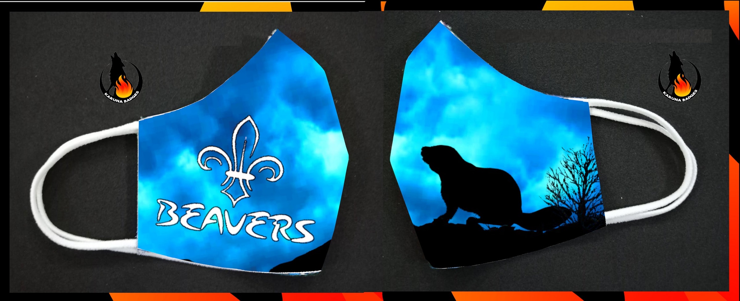 Beavers Face Mask - Baloo's Badge Bin