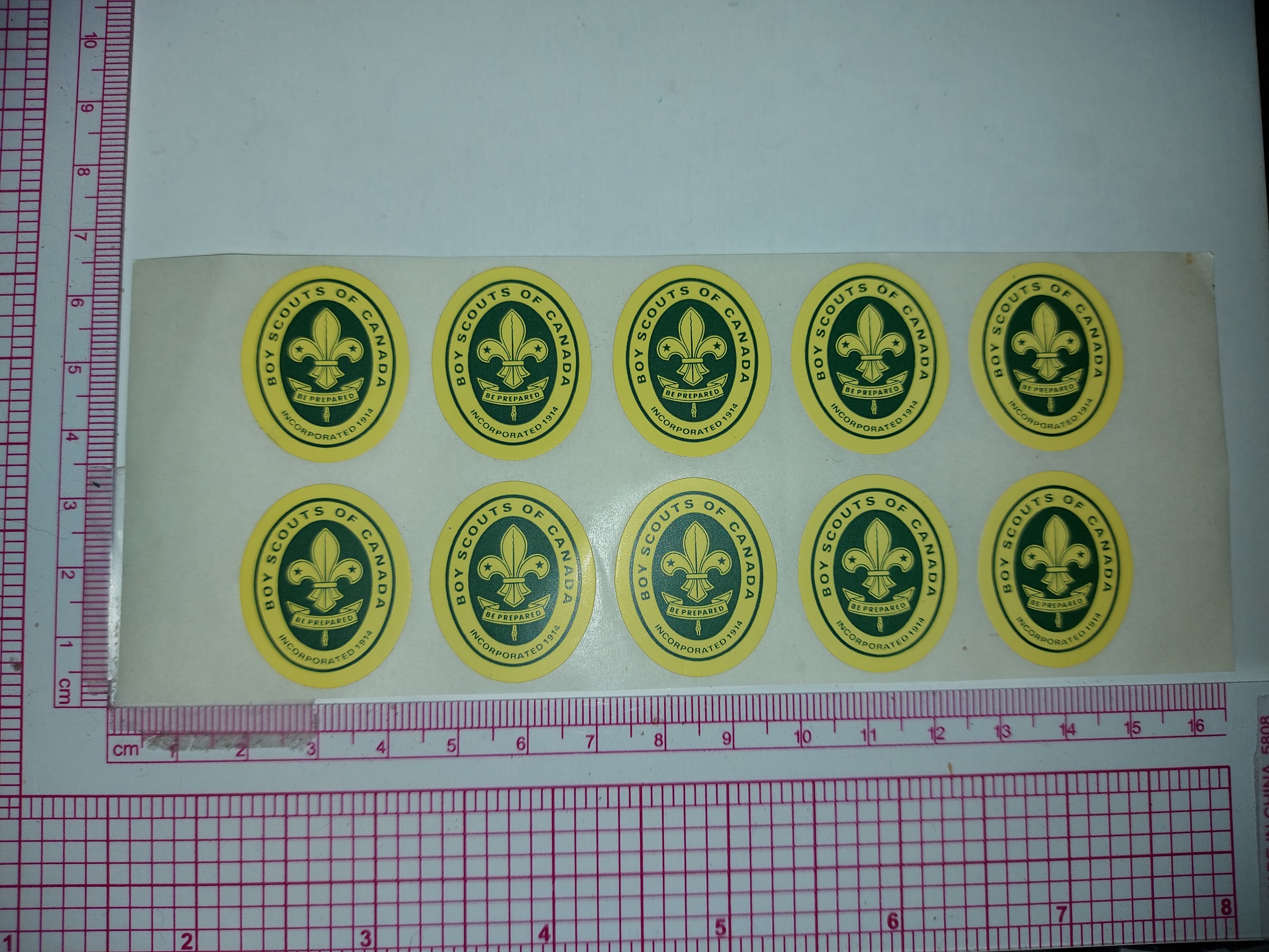 Vintage Boy Scouts of Canada Sticker Sheet - Baloo's Badge Bin